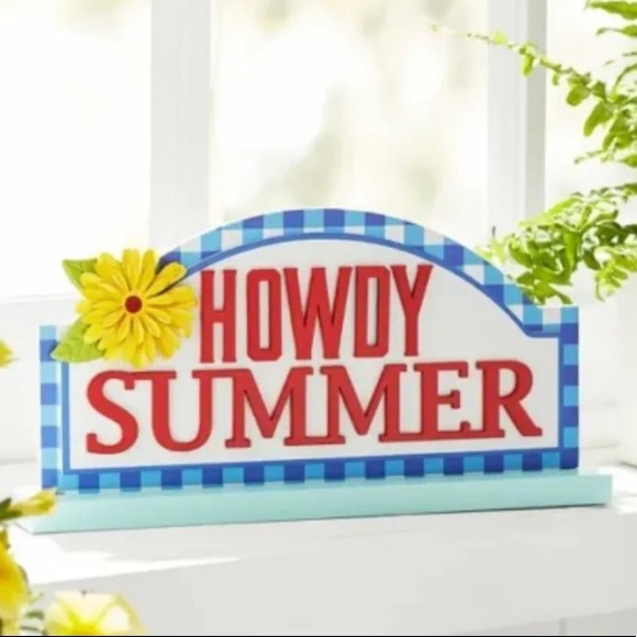 The Pioneer Woman | Accents | Pioneer Woman Howdy Summer Tabletop Sign ...